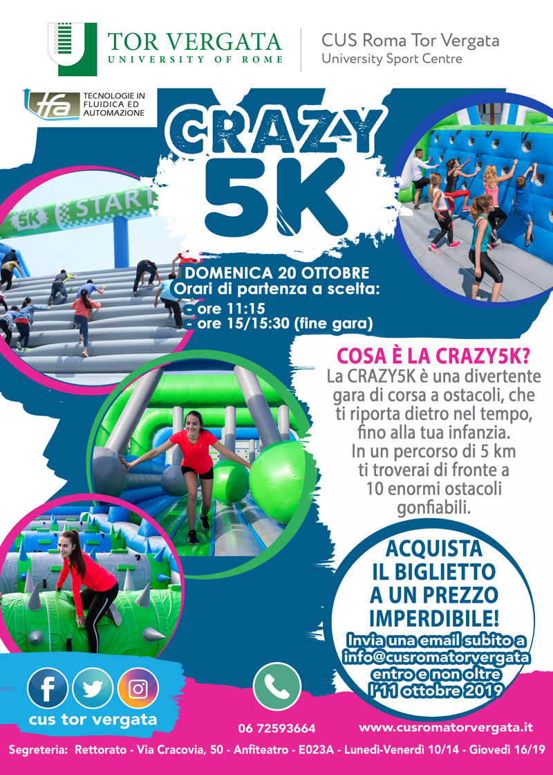 Crazy 5k - 2019 - CUS Roma Tor Vergata